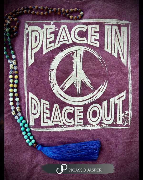 Peace In Peace Out - Tee - Picasso Jasper